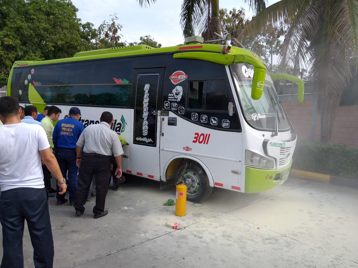 Emergencia en el Terminal de Transportes de Neiva